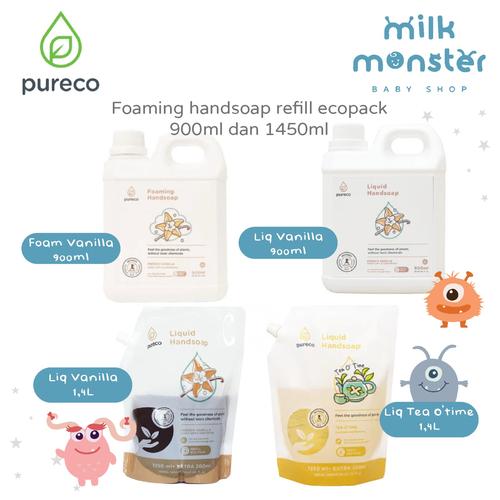 Jual Pureco Liquid/Foaming handsoap refill ecopack 900ml dan 1450ml ...