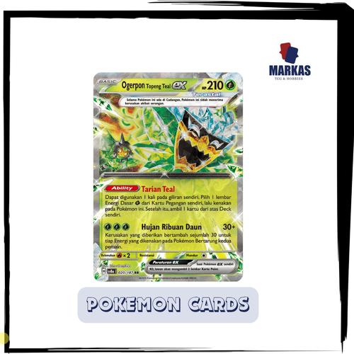 Jual OGERPON TOPENG TEAL EX, POKEMON TCG INDONESIA - Kota Surabaya ...
