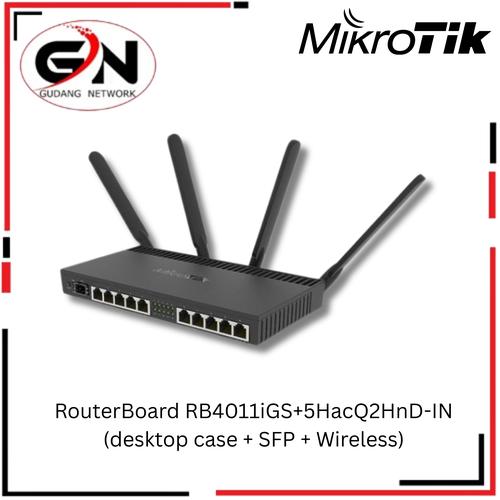 Jual RouterBoard RB4011iGS+5HacQ2HnD-IN (desktop case + SFP + Wireless ...
