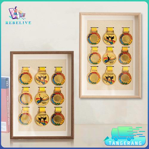 Jual 9 Slot Bingkai Medali Pajangan Pigura Medali Dinding Tempel ...