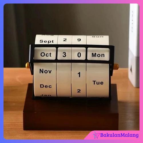 Jual Kalender Roda Kayu Berputar Rotatable Wheel Calender 2025 Baru ...