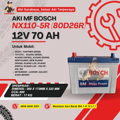 Jual AKI BOSCH MF 80D26R NX110-5R 12v 70Ah Aki Mobil Panther Diesel Kijang LGX Kijang Krista ...