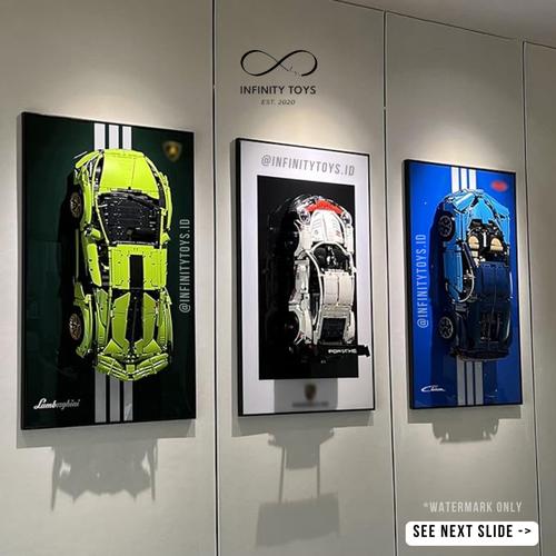 Promo Wallboard Bingkai Bricks Frame Display Dekorasi Dinding Kendaraan ...