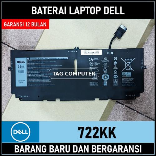 Jual BATERAI 722KK DELL XPS 13 9300 9310 9380 (EDISI 2020) P117G ...
