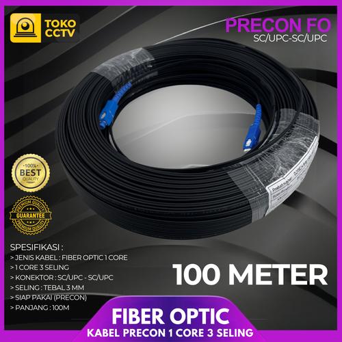 Jual Kabel PRECON FO 100 Meter Fiber Optic Single mode 1 core 3 sling SC/UPC - SC/UPC - Jakarta ...