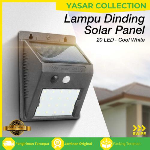 Jual Lampu Sensor Gerak Waterproof Solar Panel/LED SolarLamp Hias Taman ...