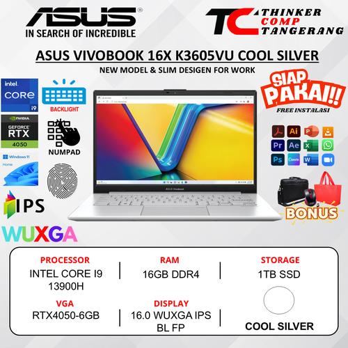 Jual Laptop Asus Vivobook 16X K3605VU Intel Core i9 13900H 16GB 1TB ...