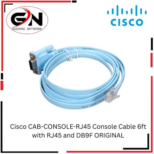 Jual Cisco CAB-CONSOLE-RJ45 Console Cable 6ft with RJ45 and DB9F ...
