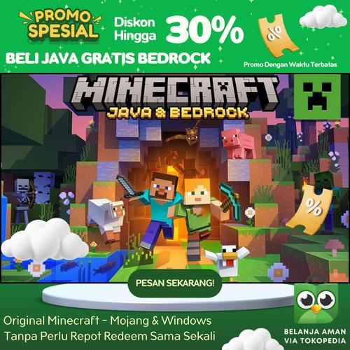 Jual Minecraft Java Bedrock ORIGINAL+ GRATIS XBOX GAME PASS ULTIMATE ...