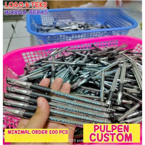 Jual pulpen custom/pulpen promosi/pulpen custom logo/ pulpen bulat ...