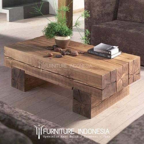 Jual Meja Balok Kotak Solid Kayu Jati - Kab. Jepara - Furniture ...