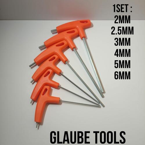 Jual Paket Kunci L Model T 2mm,2,5mm,3mm,4mm,5mm,6mm Hex Key Set T ...