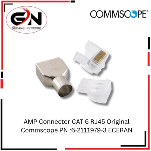 Jual AMP Connector CAT 6 RJ45 Original Commscope PN :6-2111979-3 ECERAN ...