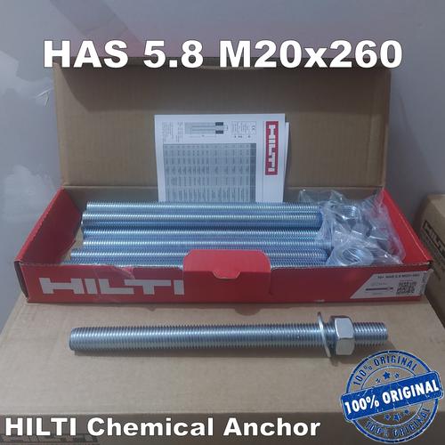 Jual Angkur HILTI HAS 5.8 M20x260 Chemical Angkur - Kota Bogor ...