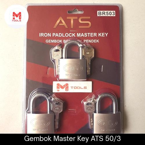 Jual Gembok Master Key ATS 50mm x 3 pcs - ATS Kunci Gembok Master Key ...