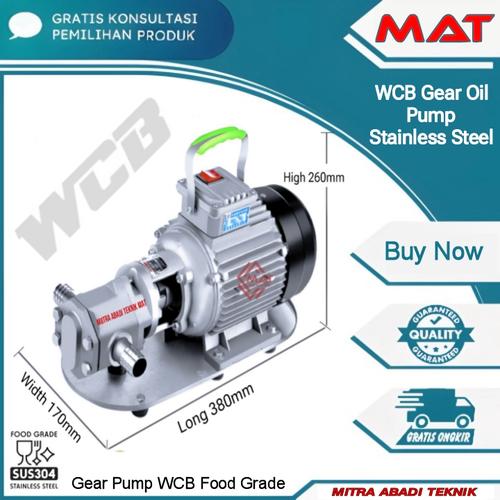 Jual GEAR PUMP WCB 75LPM STAINLESS 304 220 V - Jakarta Barat - MITRA ...