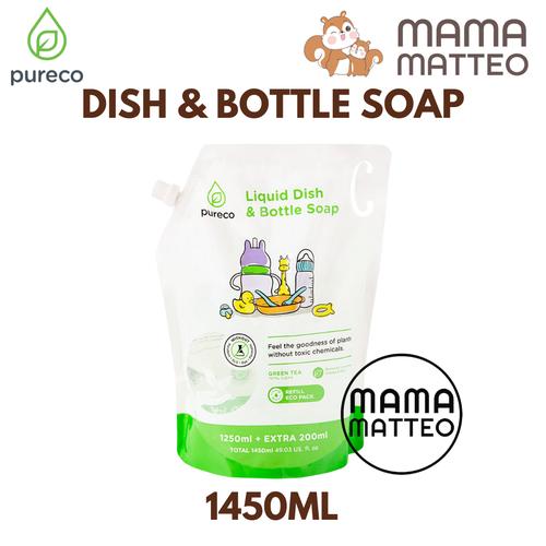Promo Pureco Home Liquid Dish Bottle 1450ml Pouch Eco Pack Ecopack 1L ...