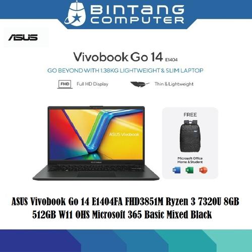 Jual LAPTOP ASUS Vivobook Go 14 E1404FA FHD3851M Ryzen 3 7320U 8GB ...
