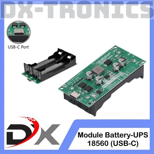 Jual Uninterruptible Power Supply Module Type-C Mini UPS 12V DIY 18650 ...