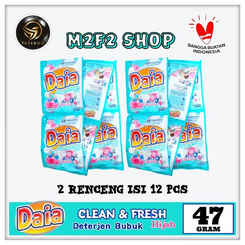Jual Daia Clean & Fresh Hijab Detergent Bubuk Sabun Cuci Baju Sachet - 46 gr (2 Renceng ...