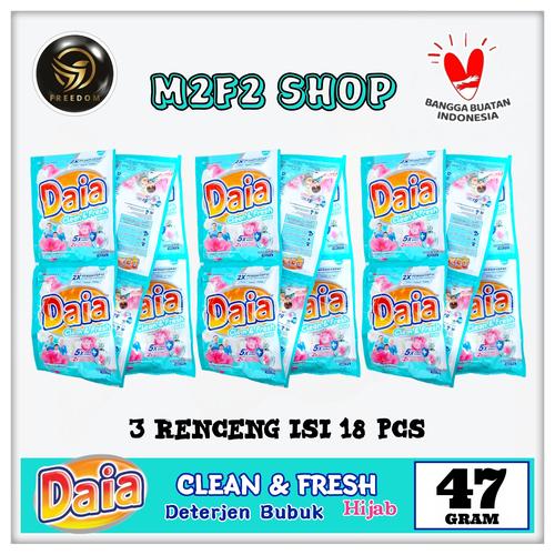 Jual Daia Clean & Fresh Hijab Detergent Bubuk Sabun Cuci Baju Sachet - 47 gr (Harga 3 Renceng ...