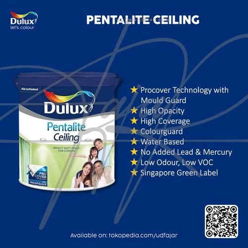 Jual Dulux Pentalite Ceiling - White Supermatt 108 - Cat Plafon Gypsum ...