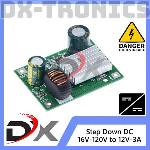 Jual Step Down Buck Converter DC 16V - 120V to 12V 3A Power Supply ...