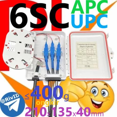 Jual ODP 6 core Lengkap Pigtail SC Roset 6c OTB FAT Fiber Access ...
