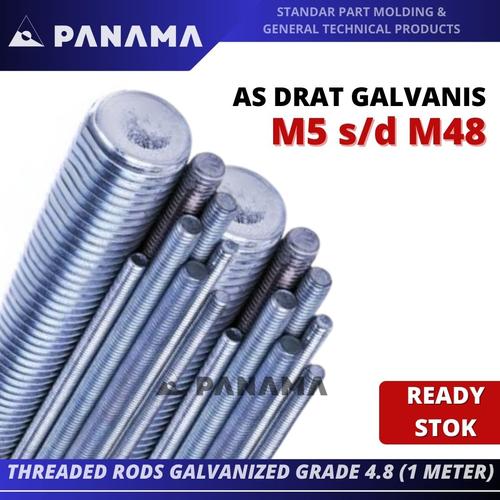 Jual As Drat Galvanis M5 M6 M8 M10 M12 M14 M16 M20 M22 M24 M30 M36 Long ...
