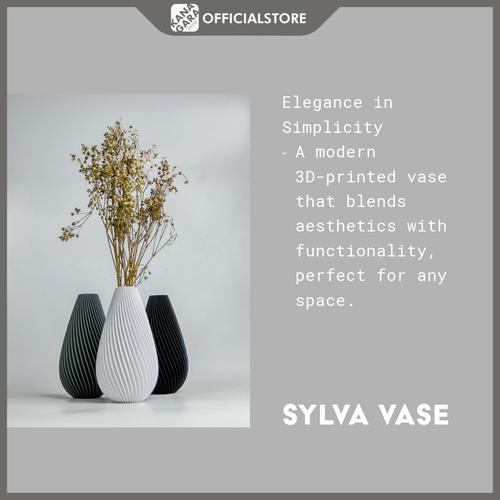Promo SYLVA VASE Vas Bunga Kering / Artificial 3D Print Dekorasi Rumah ...