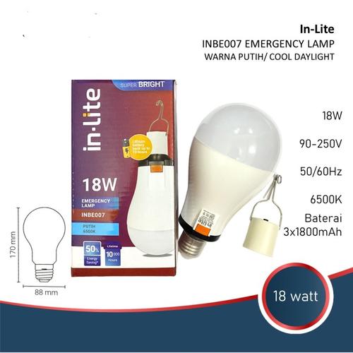 Jual INLITE INBE007 EMERGENCY 18W 18 WATT WARNA PUTIH - Kota Medan - Zonastore88 | Tokopedia