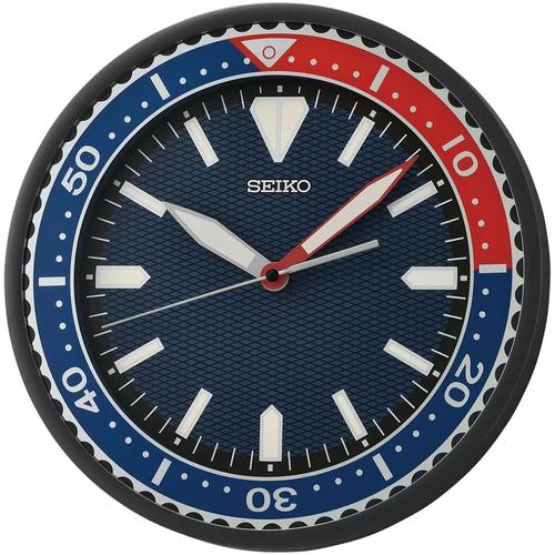 Promo SEIKO CLOCK QXA791J QXA791 Pepsi Blue Red Quiet Sweep Lumibrite ...