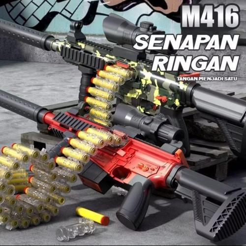 Jual mainan pistol tembak senjata sniper toy gun m416 - Hitam - - ABB ...