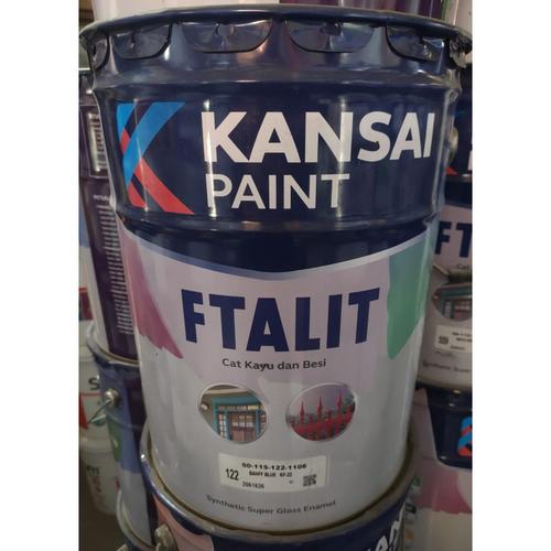 Jual Cat Besi Kayu Kansai Ftalit KF-122 Banff Blue abu kebiruan - 1kg ...