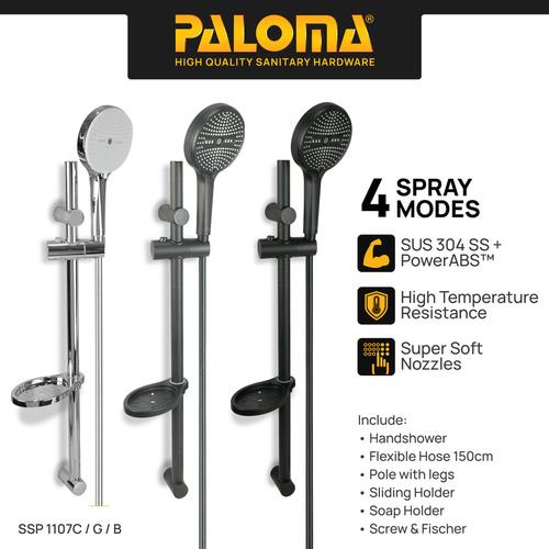 Jual PALOMA SSP 1107 Shower Set Tiang HandShower Mandi Head Hand Shower ...