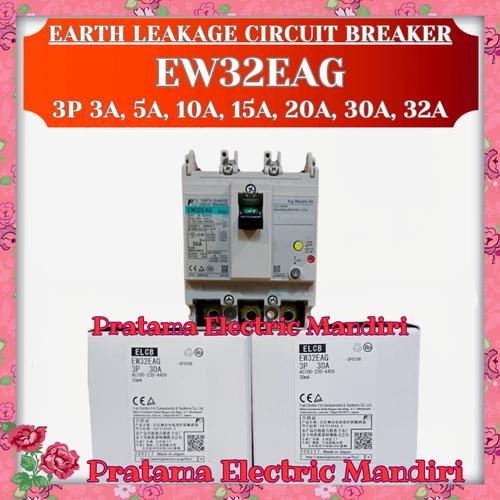 Jual Earth Leakage Circuit Breaker ELCB EW32EAG 3P 5A 10A 15A 20A 30A ...