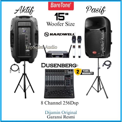 Jual Paket Sound System Karaoke Speaker 15 Inch BareTone [ Aktif ...