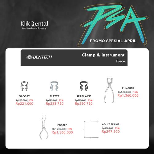Promo KLIK DENTAL KSK Dentech Clamp Silver / Glossy ( perpieces ) - Clamp #212 - Jakarta Utara ...