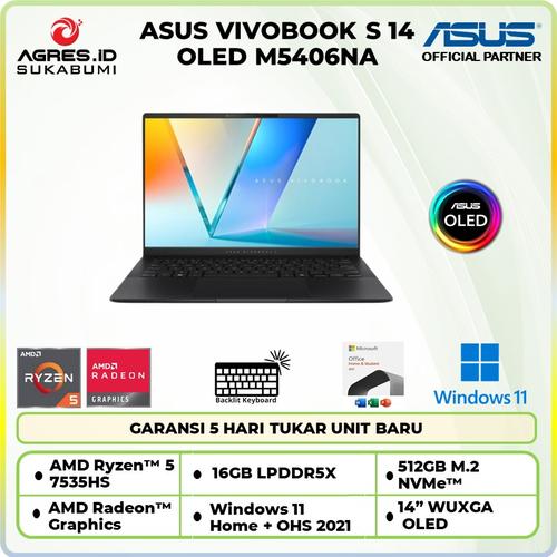 Jual Asus Vivobook S14 M5406NA AMD Ryzen 5 7535HS 16GB 512GB SSD 14 ...