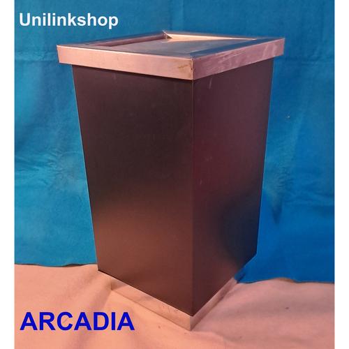 Jual Tempat sampah swing persegi Arcadia stainless warna 10 liter ...