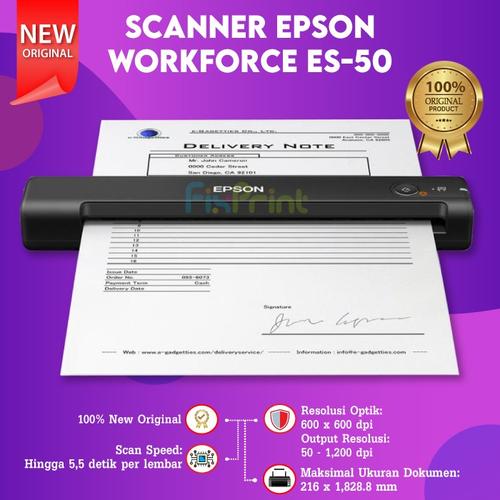 Promo Scanner Brother DS-640 Portable Compact Mobile Document Scanner Epson WorkForce ES-50 ...