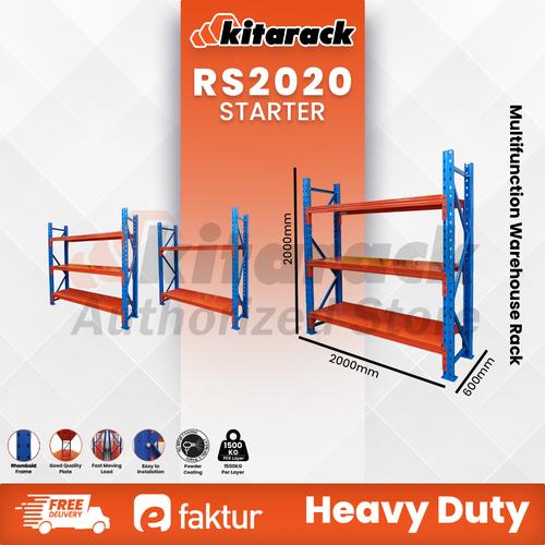Jual KITARACK RS2020 Rak Gudang Besi 1.5 TON / Layer Rack Starter 3 ...