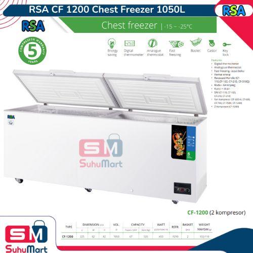 Jual RSA Chest Freezer Box 1050 Liter CF-1200 / CF 1200 / CF1200 ...