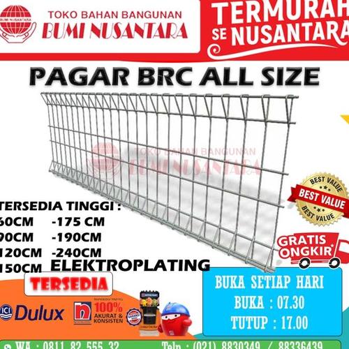 Jual PAGAR BRC GALVANIS SNI TERSEDIA SEMUA UKURAN TERIMA PARTAI BESAR ...