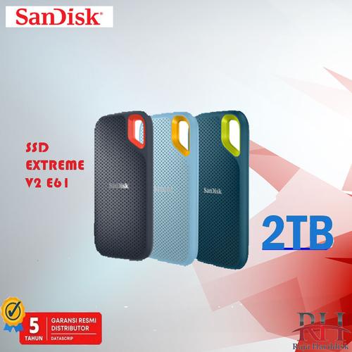 Promo Sandisk SSD Extreme External Portable V2 E61 2TB USB C 3.2 - 2 TB Cicil 0% 3x - Jakarta ...