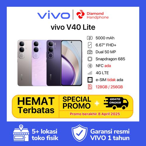 Promo Vivo V40 Lite 4G LTE 8/128 8/256 RAM 8GB ROM 128GB 256GB - Black ...