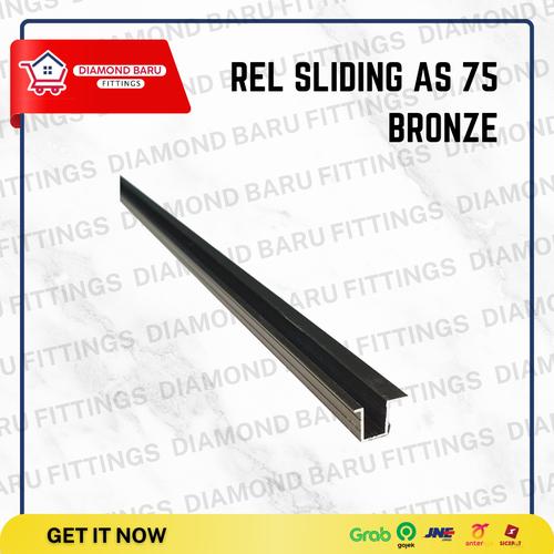 Jual Rel Sliding Pintu Lemari Geser AS 75 Huben/ Rel Tanam Aluminium ...