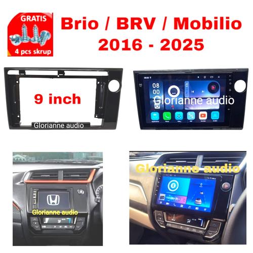 Jual Frame Head Unit Android 9 inch for Honda Brio Mobilio BRV 2016 ...