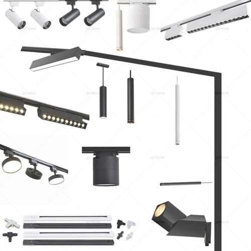 Jual Modern Surface Mounted Track Lights LED Light Track Ceiling System ...