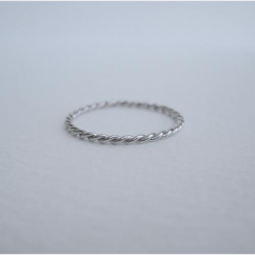 Jual Thin Twisted Dainty Stacking Ring Sterling Silver 925 Ring ...